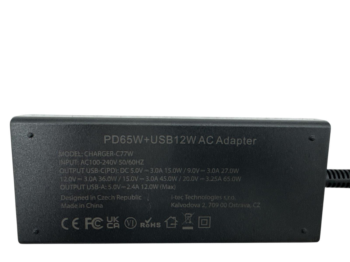 Universal 65W USB C-laddare - Nätadapter för HP Spectre, Lenovo ThinkP ...