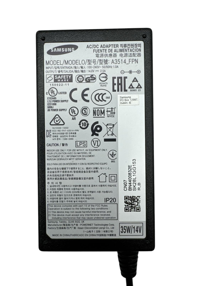 Original Samsung AC-adapter A3514_FPN 14V 2,5A 35w (beg – Strängnäs ...