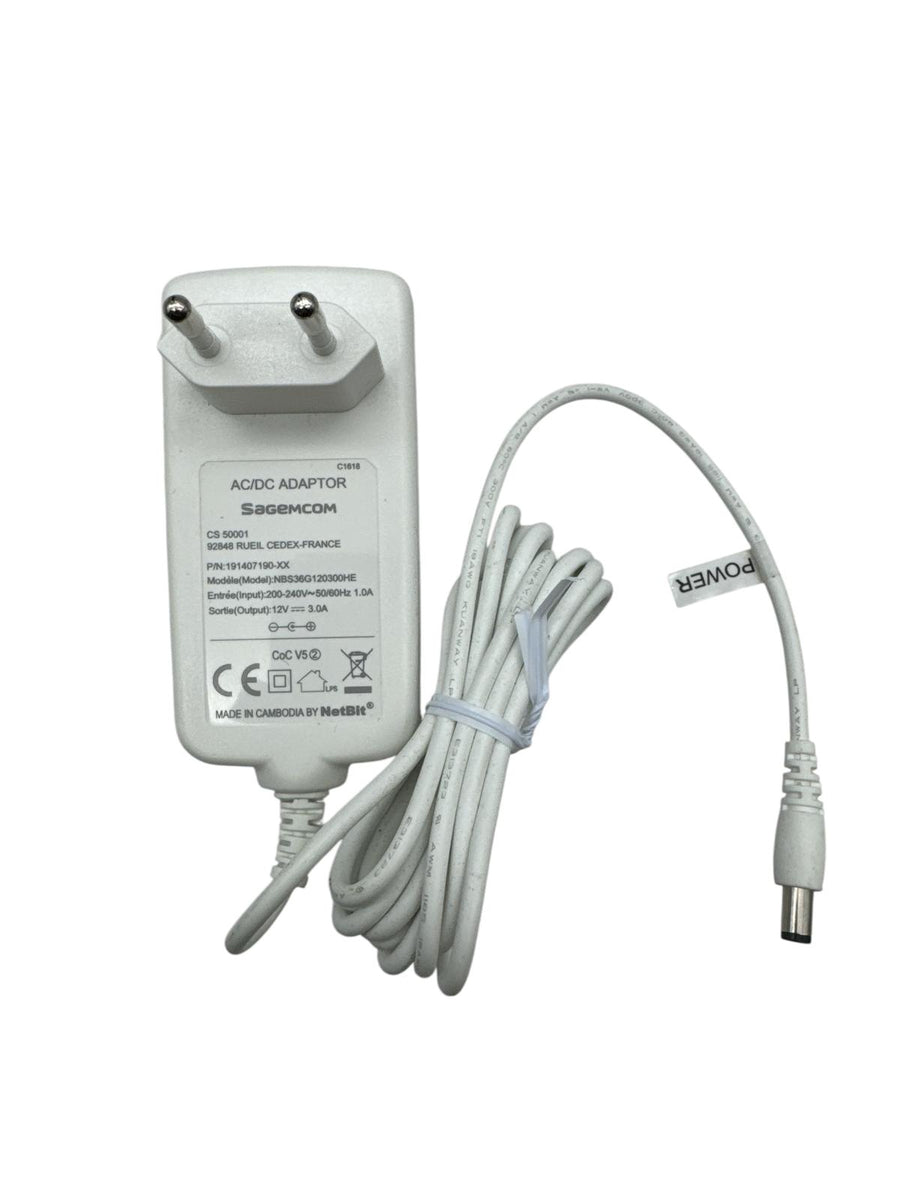 Sagemcom CS Laddare/AC-adapter Modell: NB5360120300HE /12V 3.0A ...