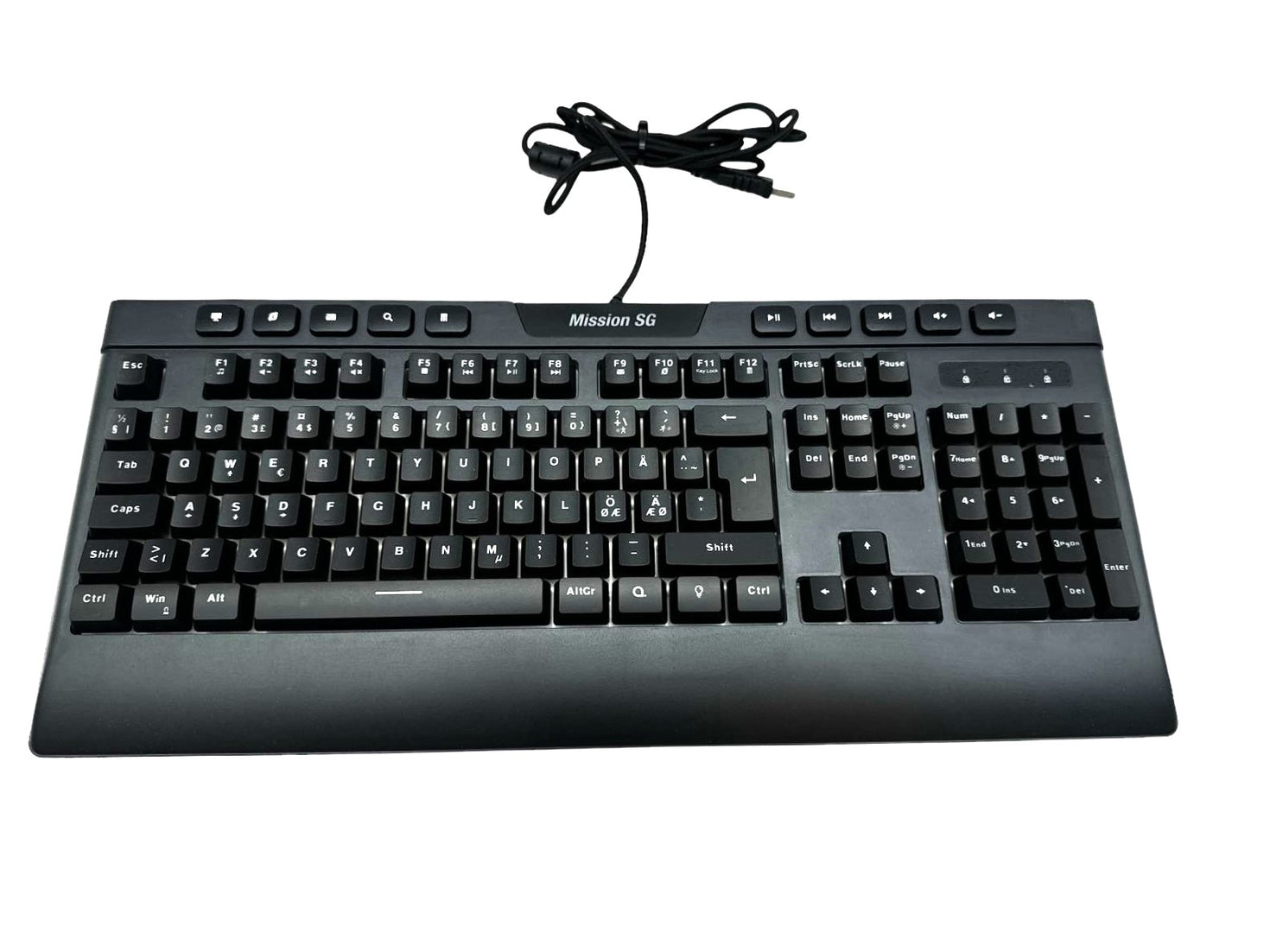 MIssion SG GGB 2.2 keyboard - Nordic - black - Tangentbord - Nordisk ...
